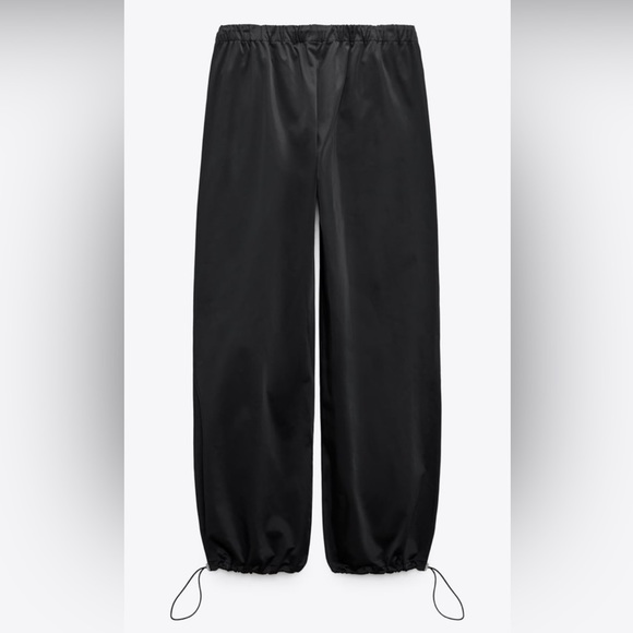 Zara | Pants & Jumpsuits | Zara Brand Midrise Draw String Cargo Pants ...